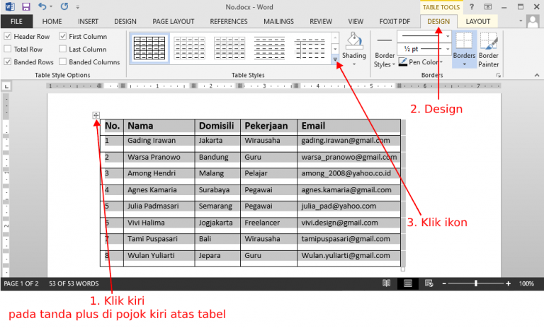 √ CARA MEMBUAT Tabel di Word 2013 dan 2016, Lengkap! | Salamadian