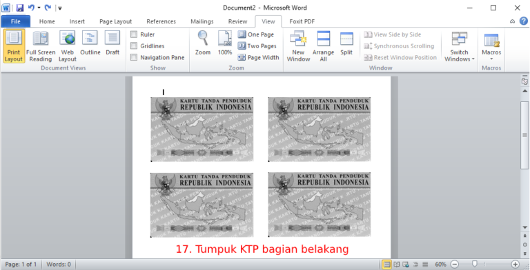 √ UKURAN KTP dalam Cm, Mm, Inch di Word & Photoshop | Salamadian
