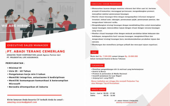 10+ Contoh Iklan Lowongan Kerja Singkat & Menarik | Salamadian